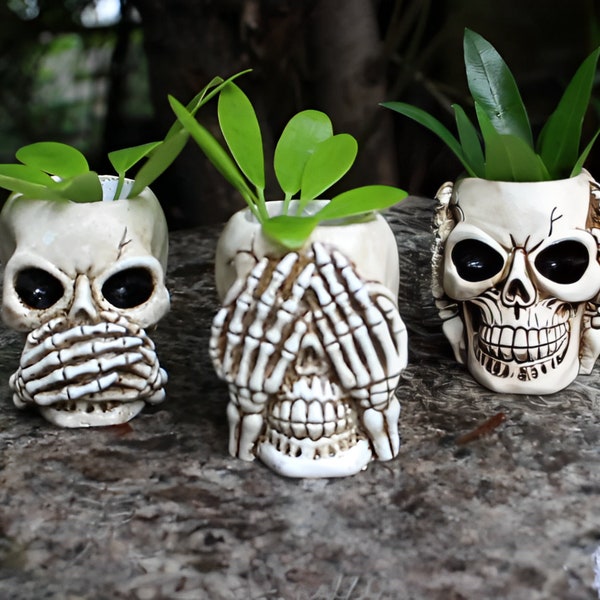 Skeleton Planter - Etsy