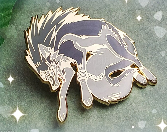 Adventurer Wolf Hard Enamel Pin Wolf Forest Lapel Pin Collector ...
