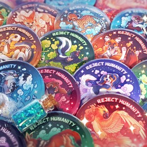 Protogen & Sergal - MAGNET / BIG BADGE: Protogen is Not a Toaster and ...