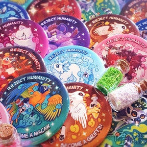 Protogen & Sergal - MAGNET / BIG BADGE: Protogen is Not a Toaster and ...