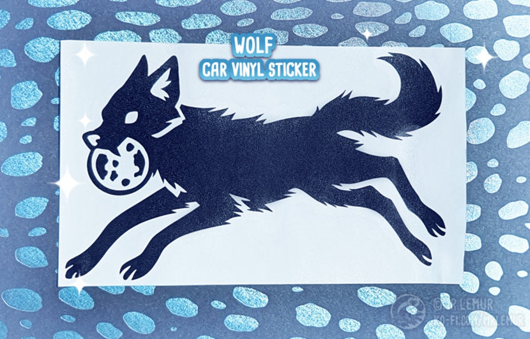 Wolf CAR VINYL STICKER / Car Sticker - Etsy