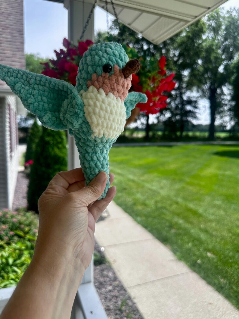 Hummingbird Plushie | Crochet Amigurumi Bird | Bird Lover Gift ...