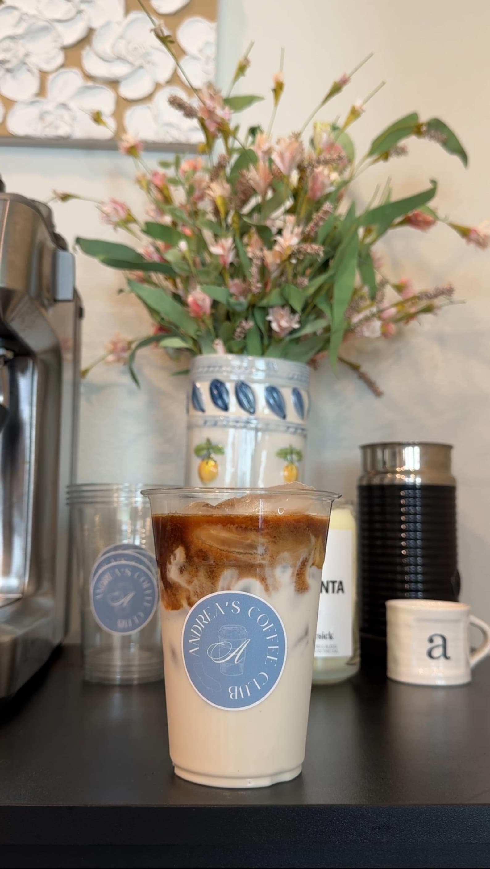 Editable Sticker Design Template for Coffee Cups; Personalized Sticker ...