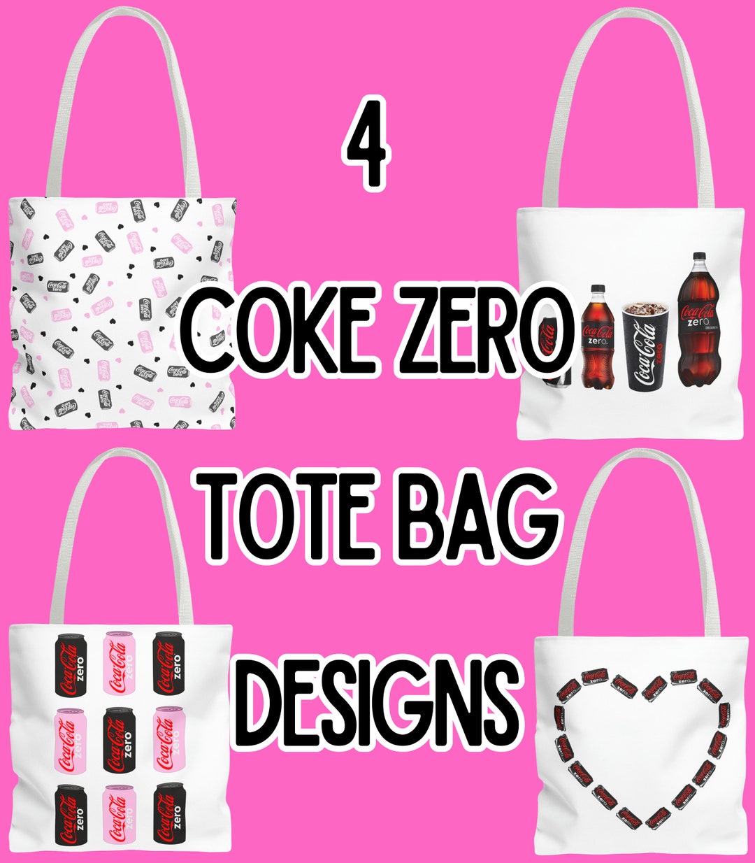 Elevate Your Style With Coke Zero: Sleek Tote Bag for the Modern ...
