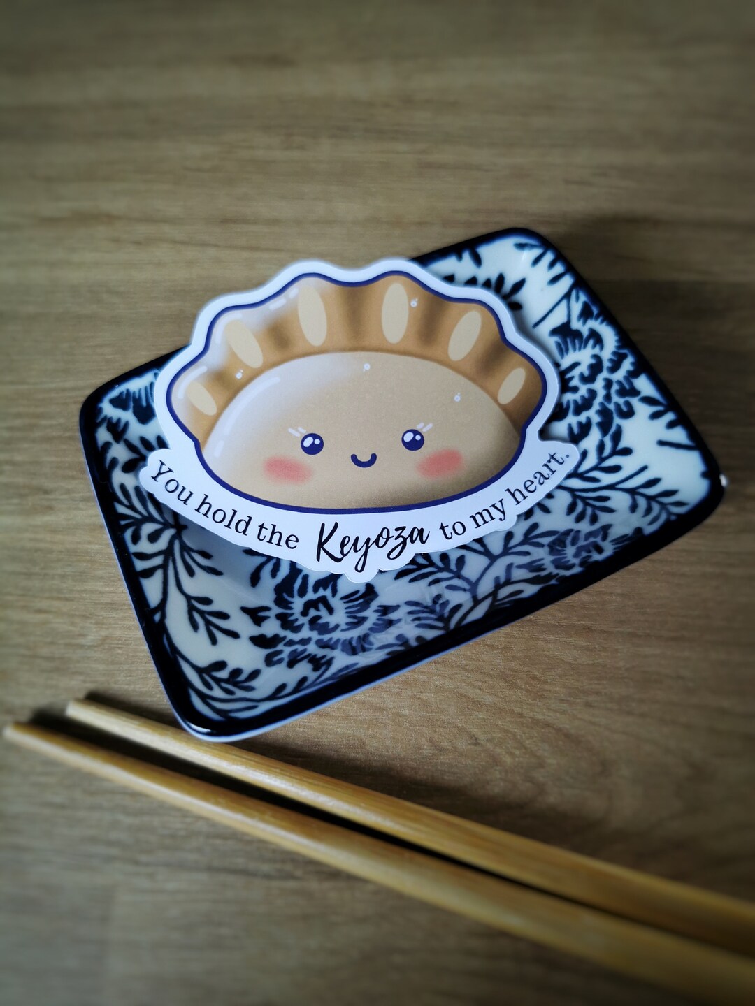 Kawaii Gyoza Dumpling Sticker, Japanese Food Sticker, You Hold the ...