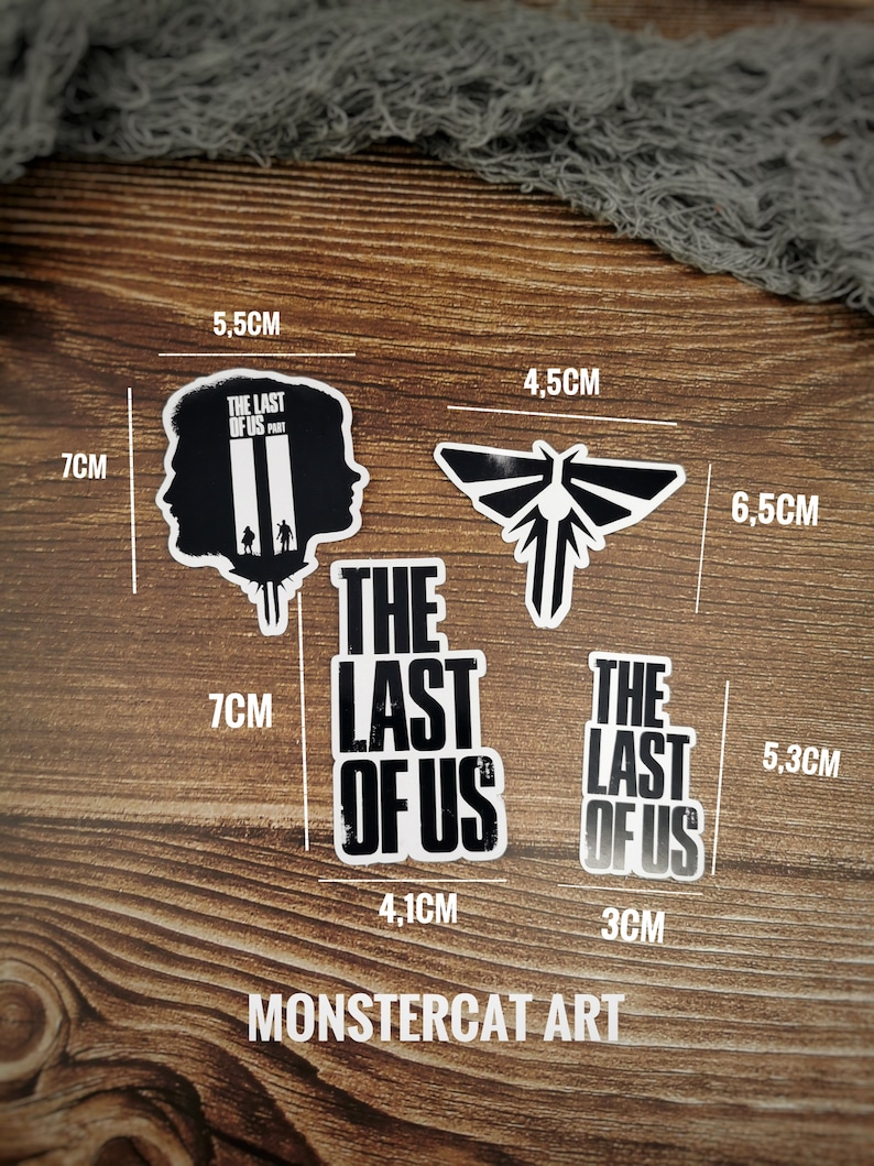 The Last of Us Sticker Set TLOU Decal Logo Ellie Joel - Etsy Canada