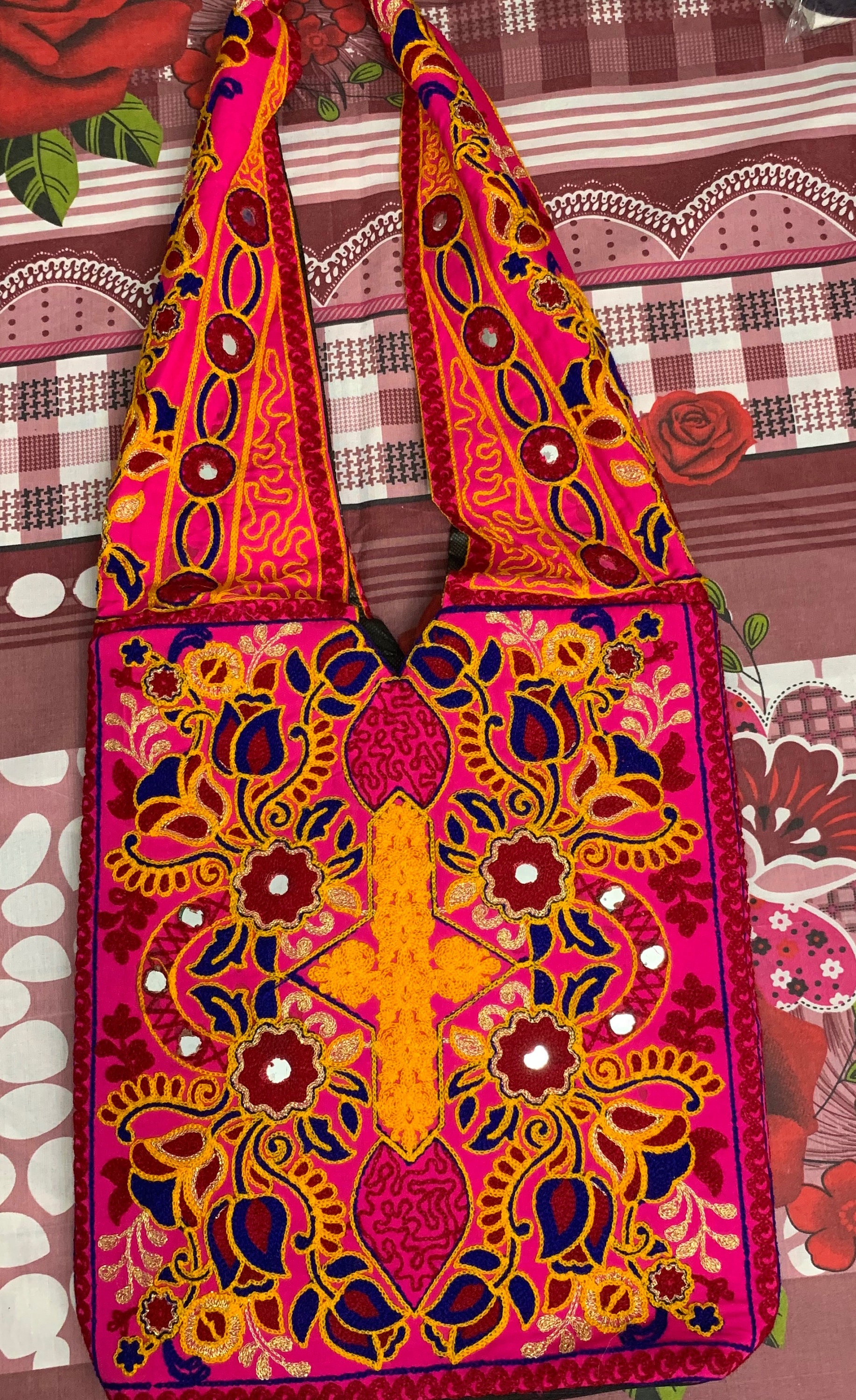 Pakistani Handmade Embroidery Multi Color Crossbody Stylish HandBags ...