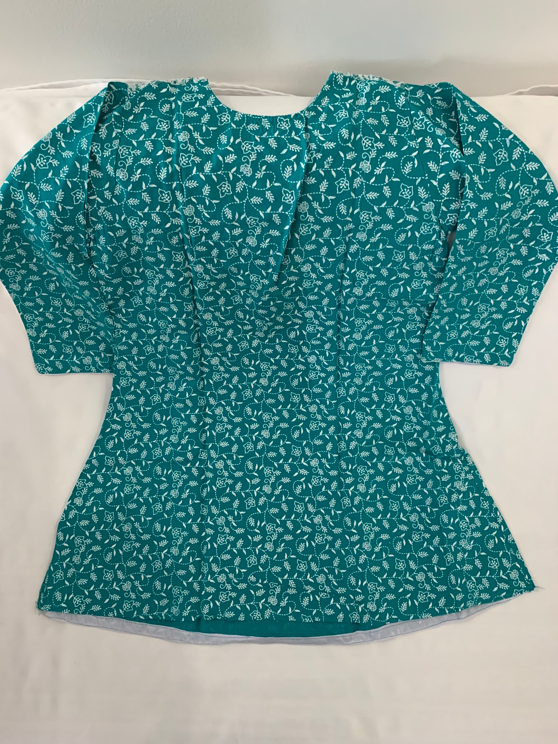 Pakistani indan clothe Cotton Green White Printed Shirt Women | Etsy