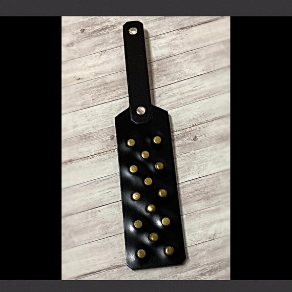 Spanking Paddle Leather Spanking Paddle Studded Paddle - Etsy