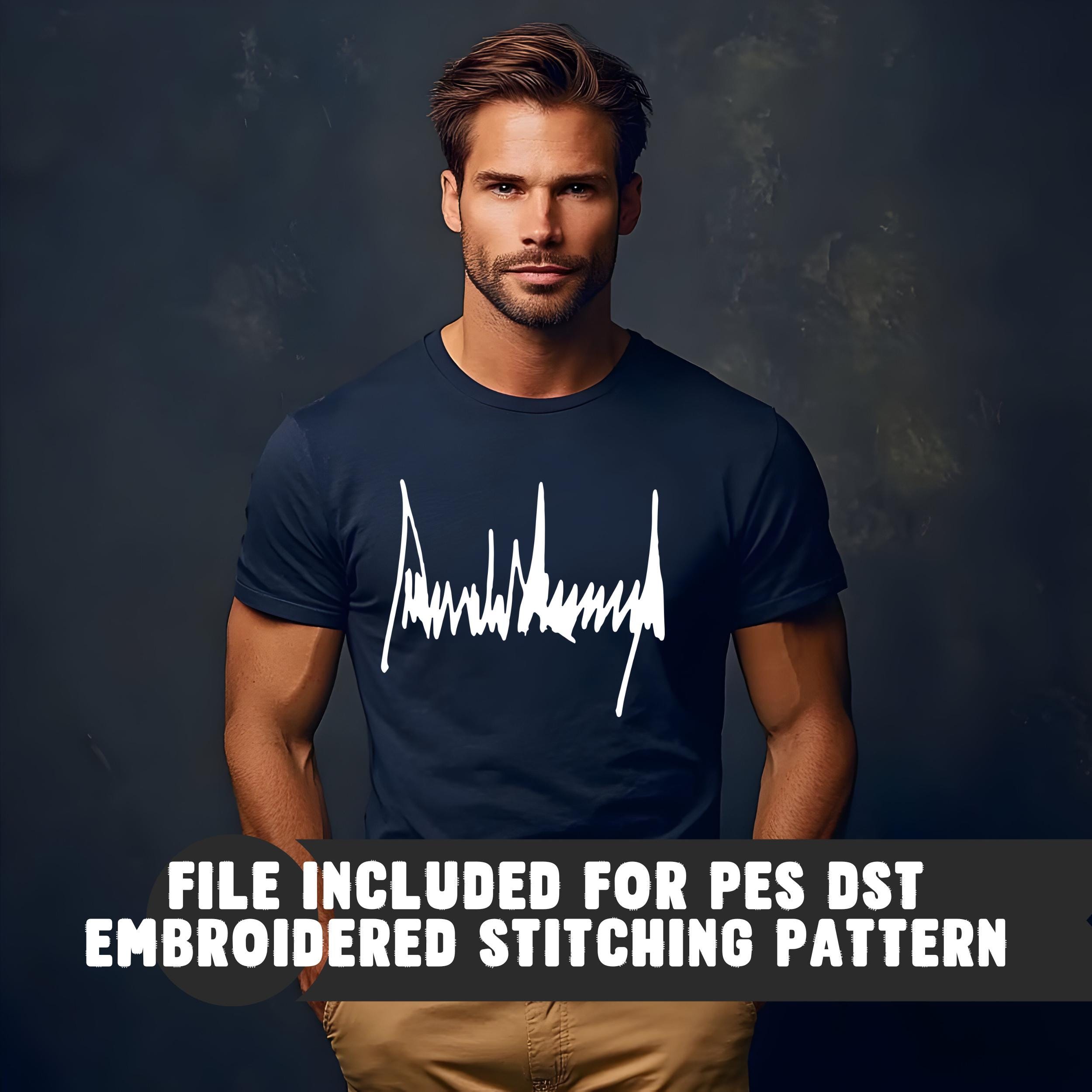 Trump Signature SVG Bundle: Embroidery & Cut Files (digital Download ...