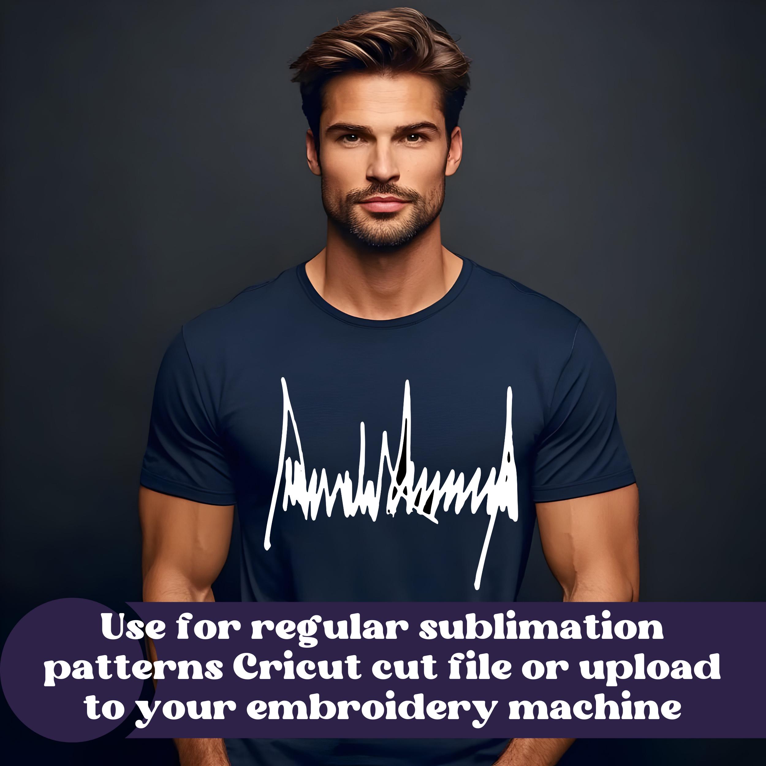 Trump Signature SVG Bundle: Embroidery & Cut Files (digital Download ...