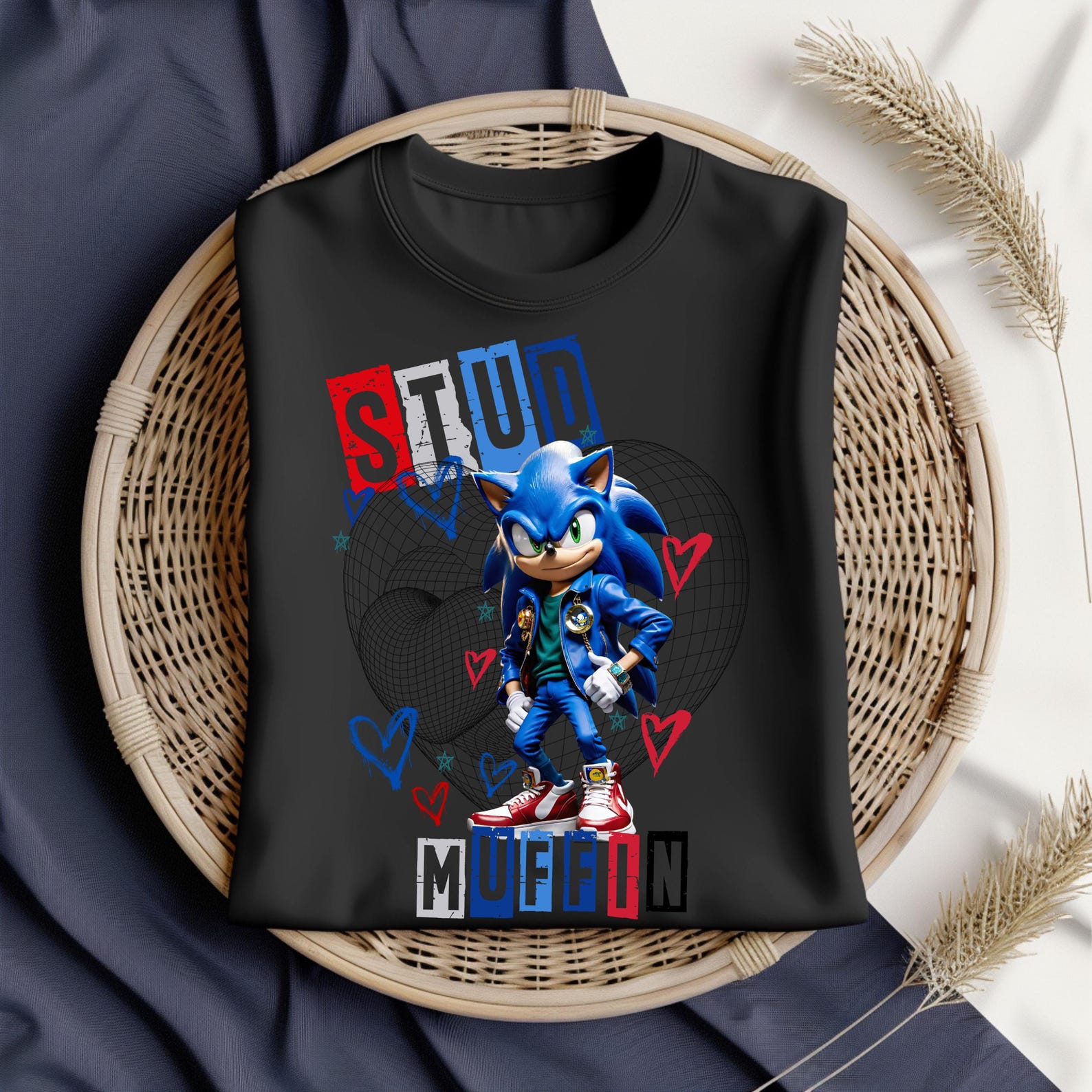 Valentine Sonic Stud Muffin PNG: Cartoon Clipart (digital Download) - Etsy