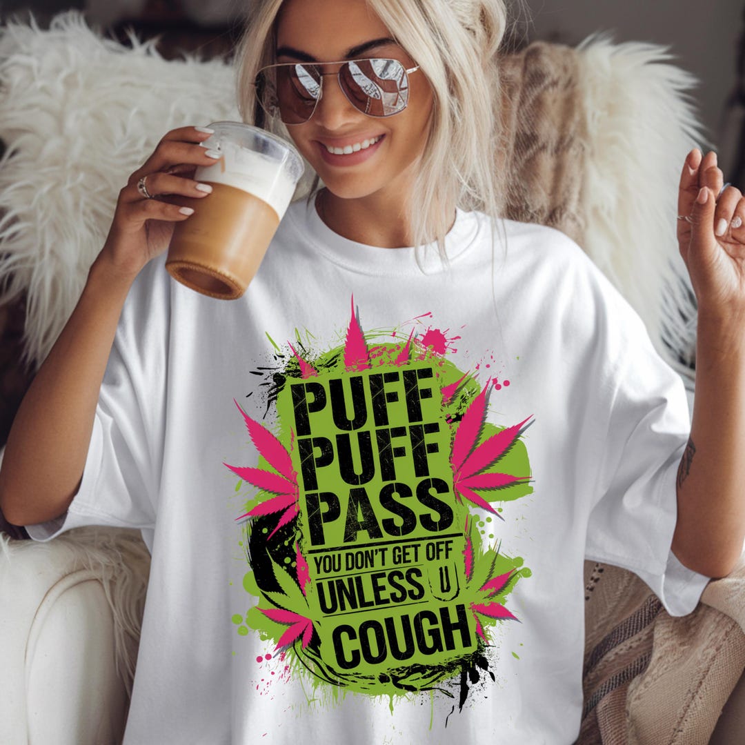 Puff Puff Pass Graffiti PNG | Hot Pink & Green 420 Art (digital ...