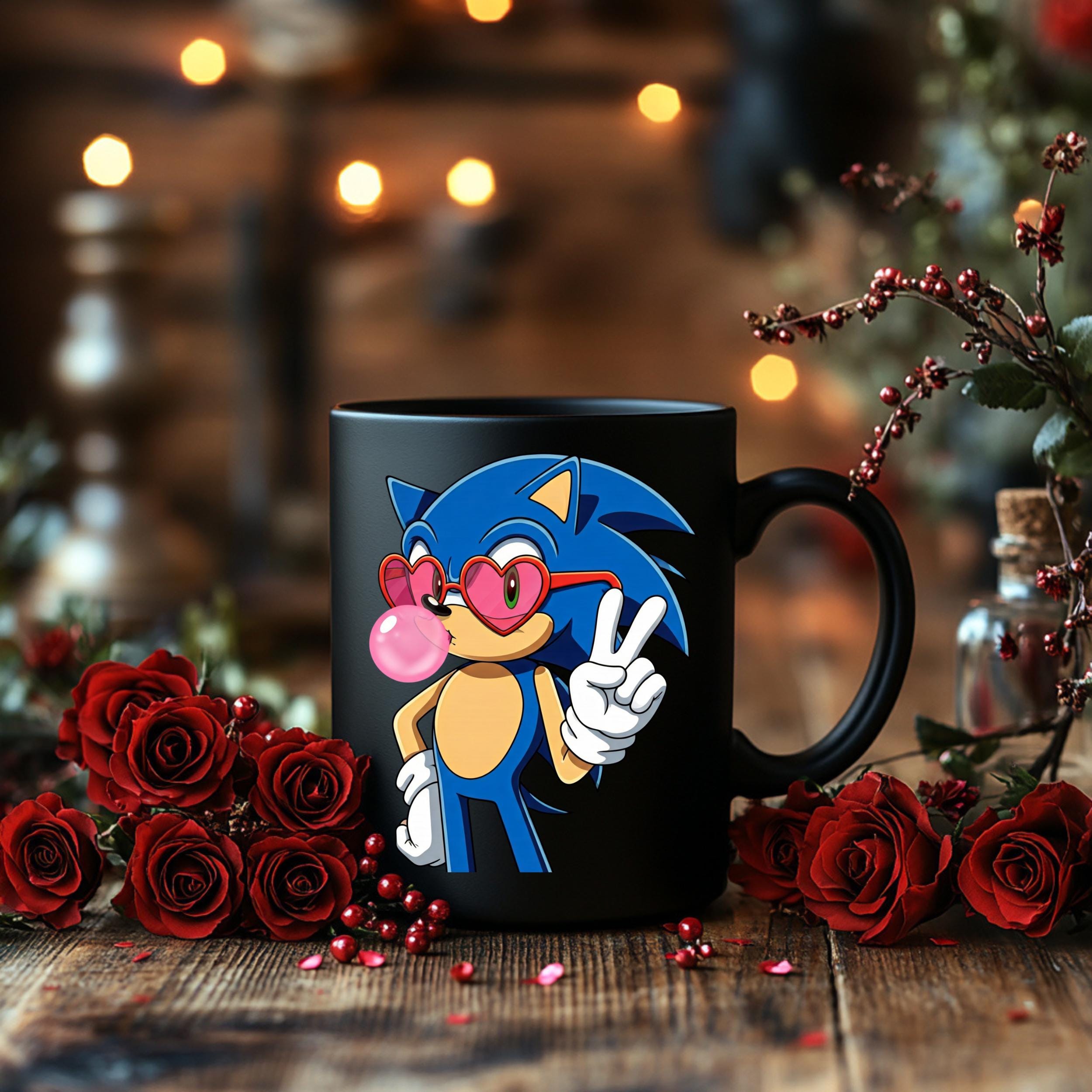 Valentine Sonic Peace Sign PNG: Bubble Gum Clipart (digital Download ...