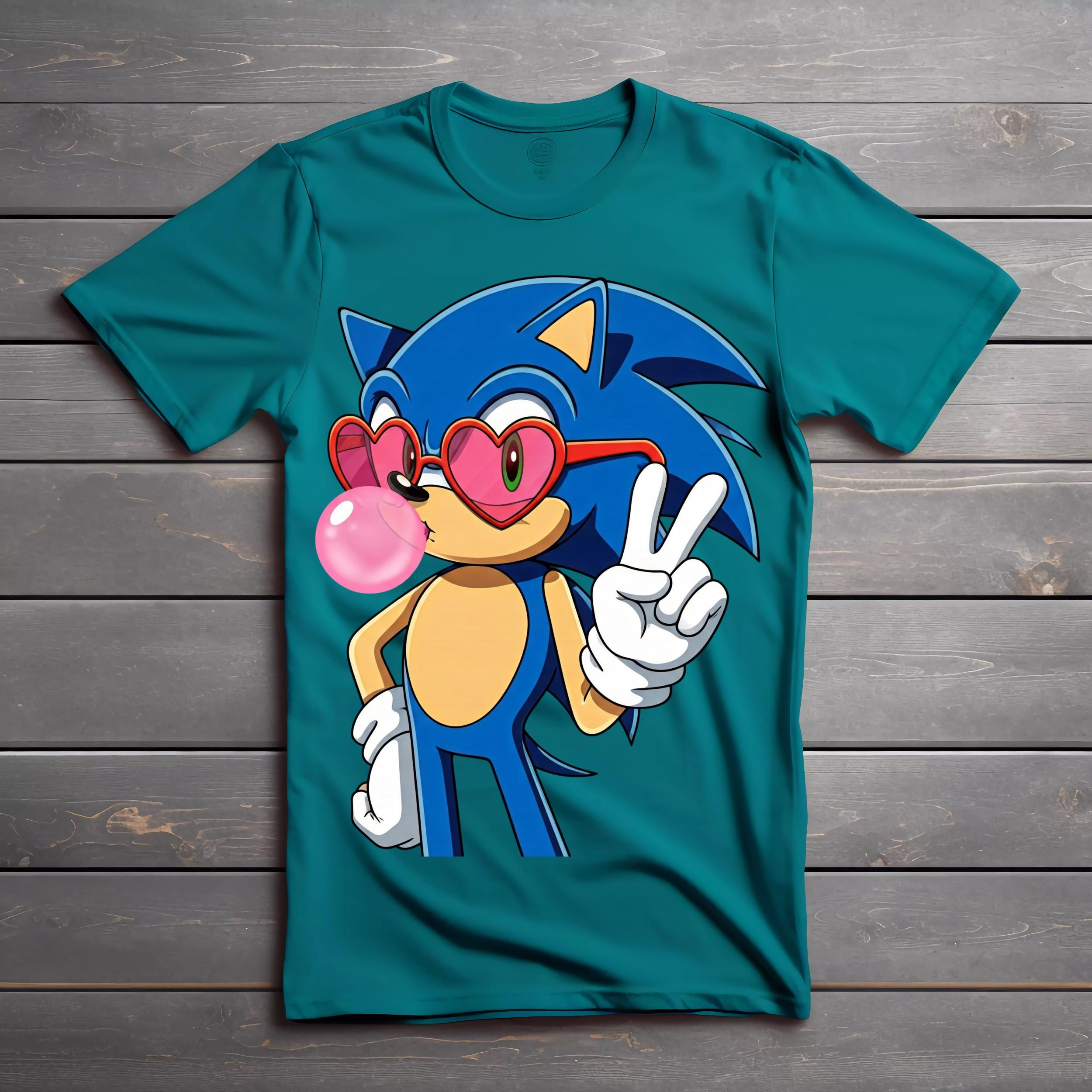 Valentine Sonic Peace Sign PNG: Bubble Gum Clipart (digital Download ...