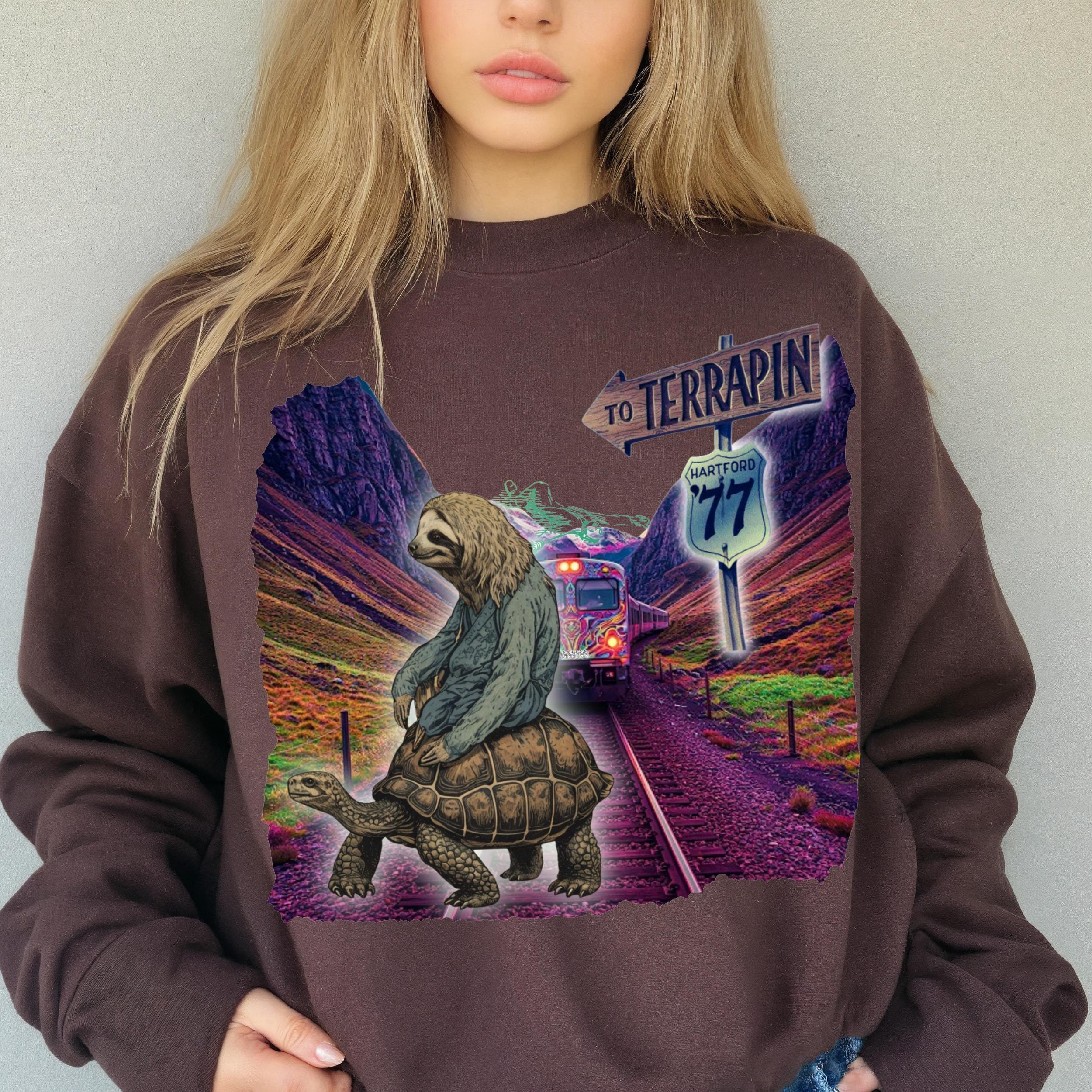 Sloth Riding Tortoise PNG | Grateful Dead Terrapin Station (digital ...