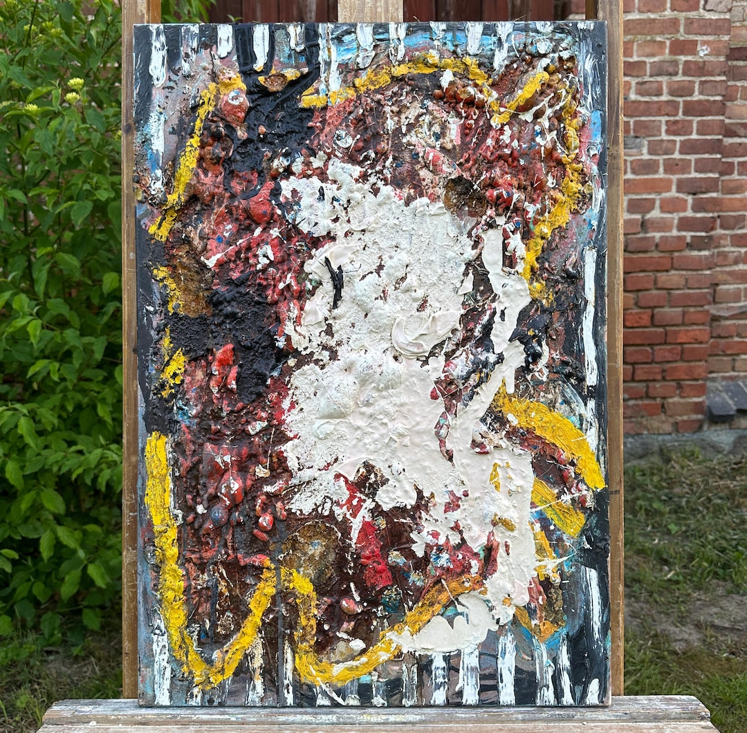 Wild Abstract Composition, Oil Painting From 2003 - Etsy