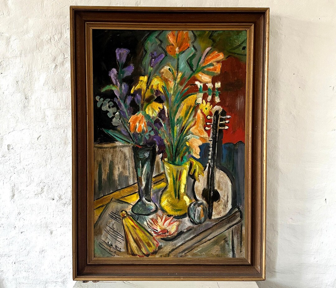 Large Expressionist Still Life, Original Oil Painting From the 1930s - Etsy