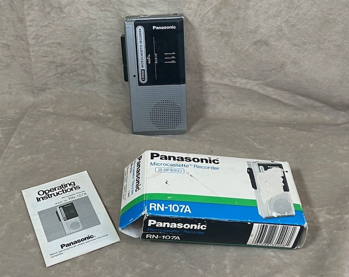 Vintage Panasonic RN-107A 2-speed Microcassette Recorder With ...