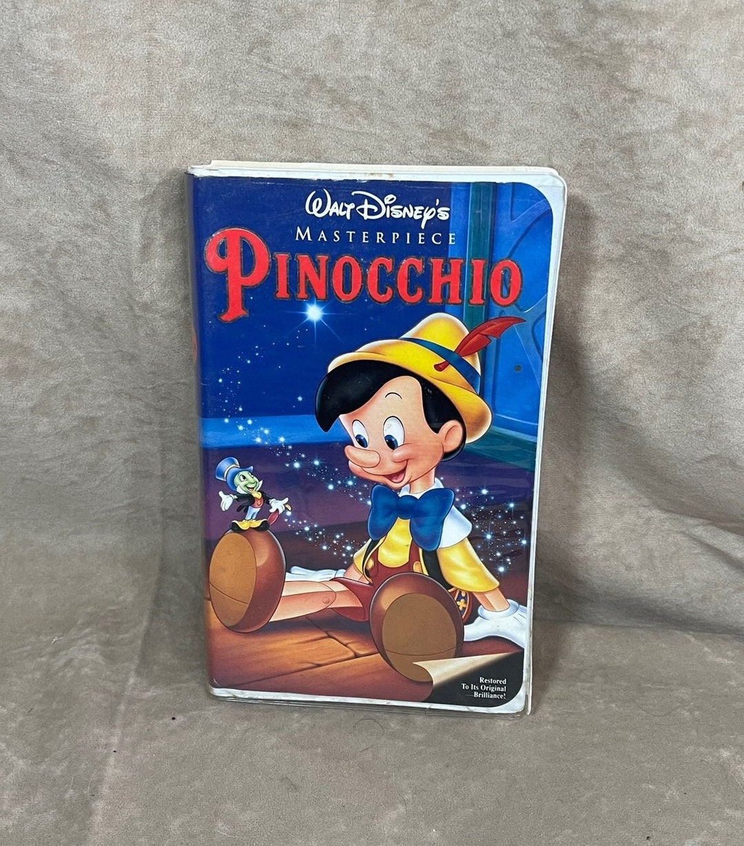 Vintage 1993 Walt Disney 239 Masterpiece Pinocchio Clamshell VHS ...