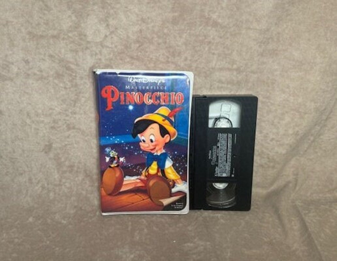 Vintage 1993 Walt Disney Masterpiece Pinocchio 239 Clamshell VHS ...