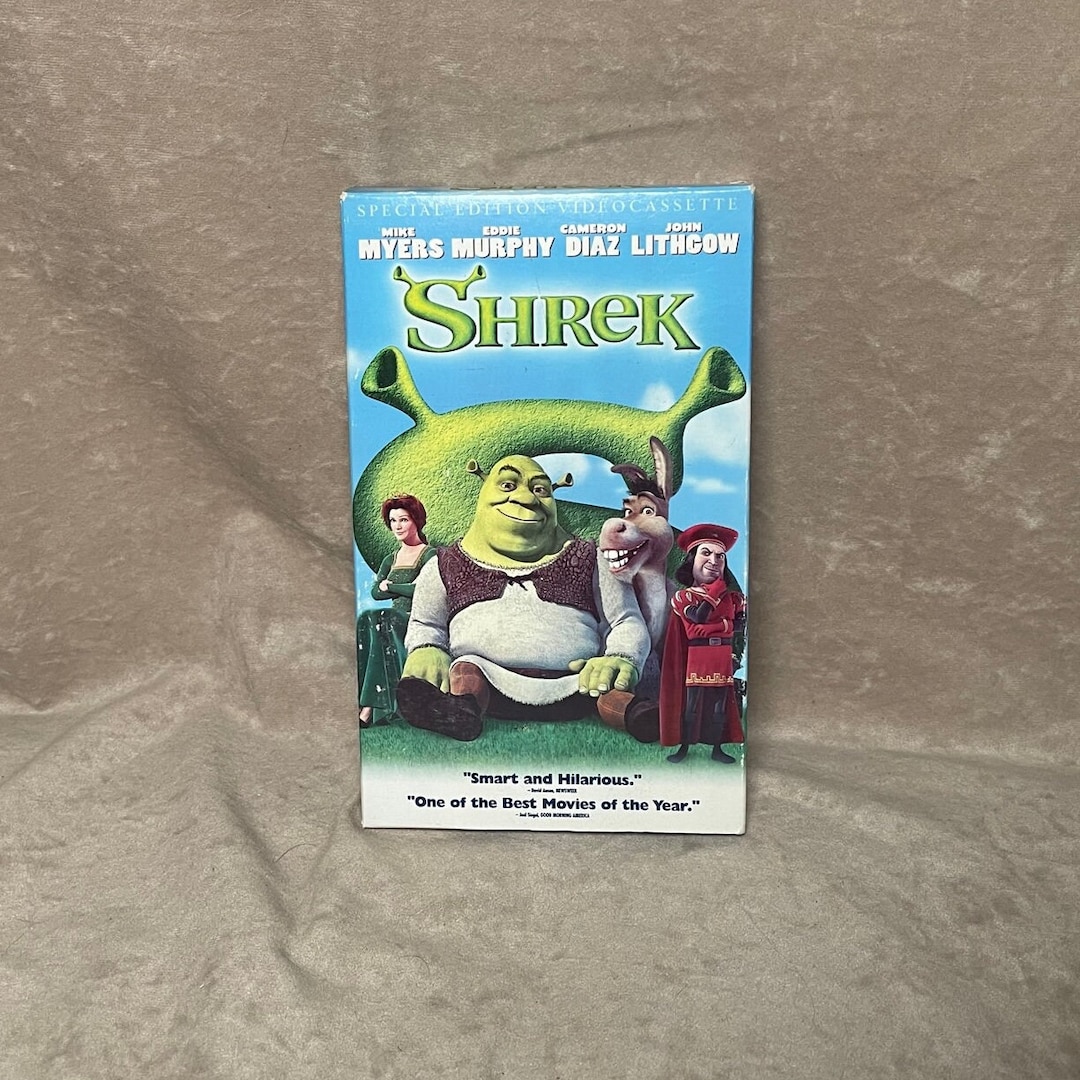 Vintage 2001 Big Box Shrek Special Edition Videocassette VHS Movie - Etsy