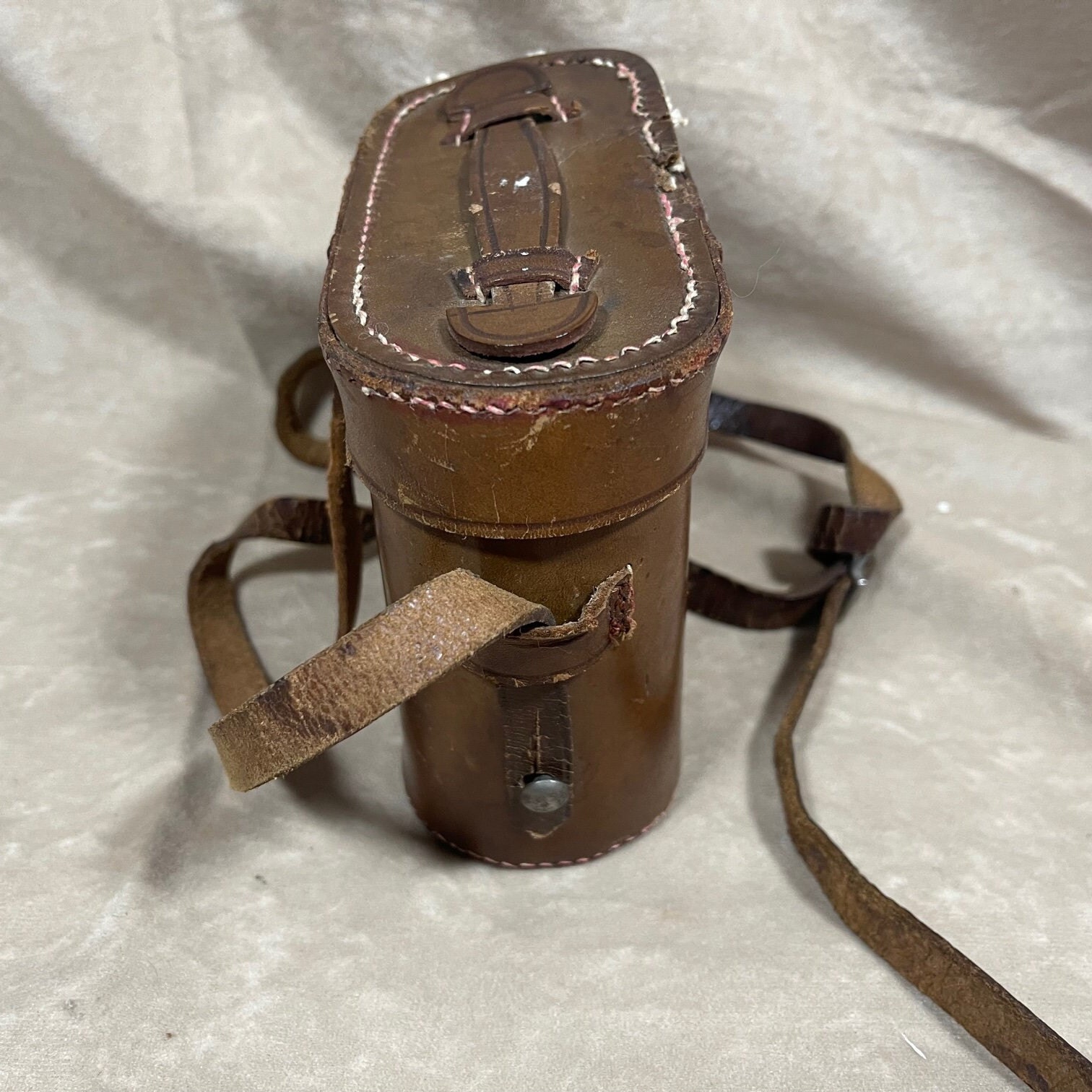 Vintage 1920s/1930s Antique Leather Binocular Case With Blue Velvet - Etsy