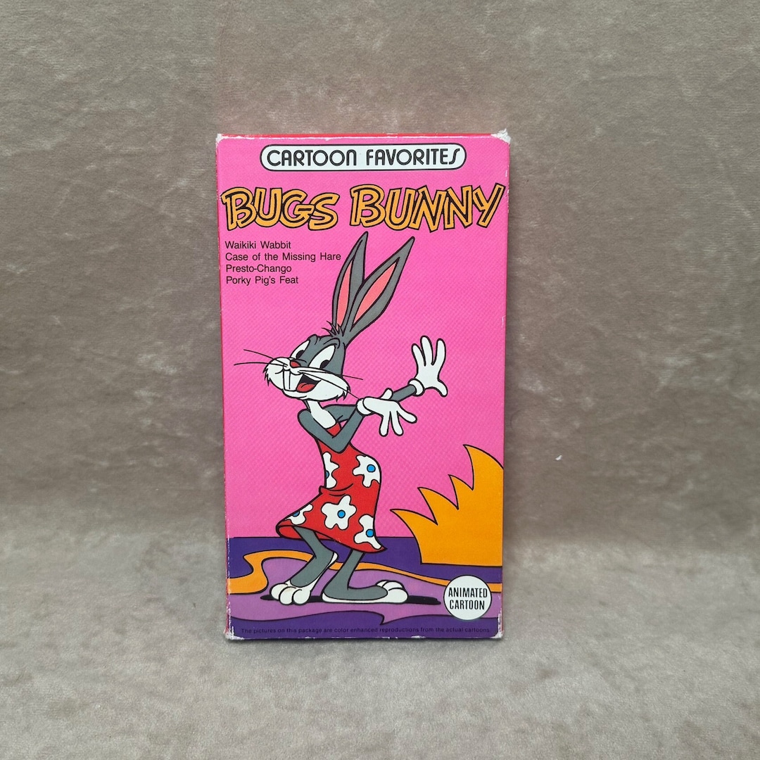 Vintage 1980s Cartoon Favorites Looney Tunes Bugs Bunny T13041 VHS ...
