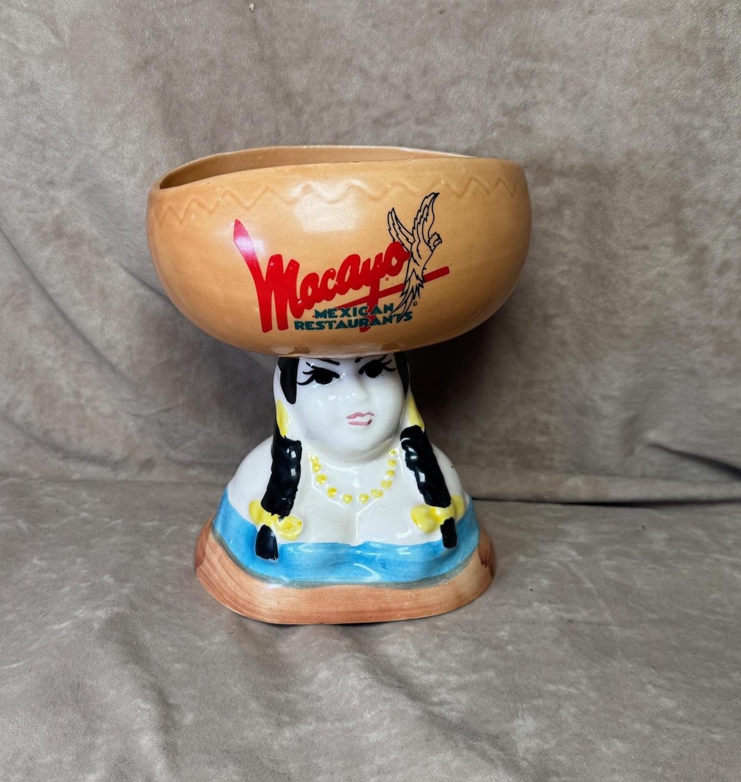 Vintage 1980s Macayo Restaurant Ceramic Margarita Cup Guacamole Bowl ...