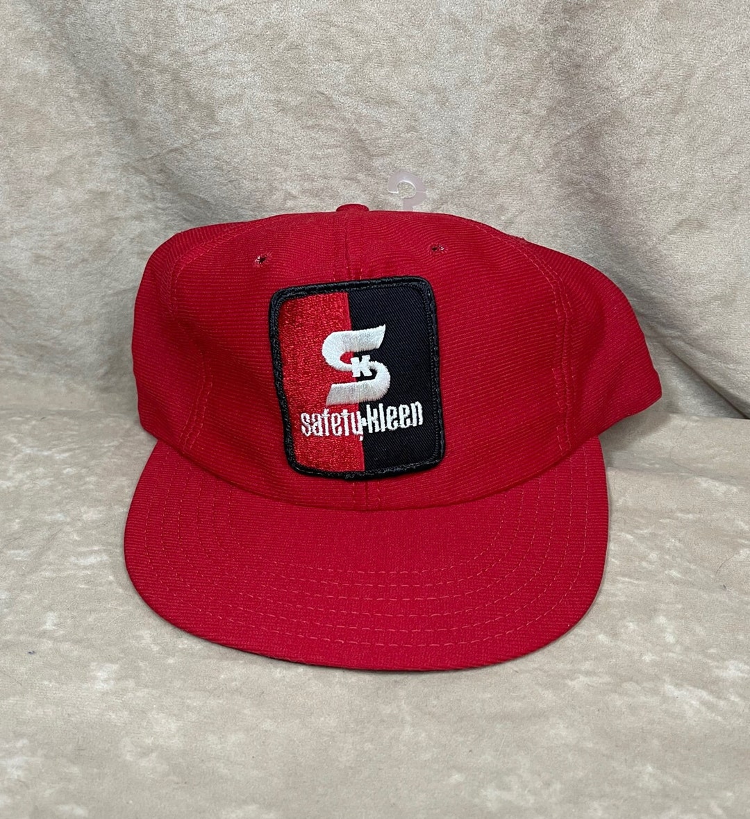 Vintage 1980s Cotton Embroidered Patch Safety-kleen Red Snapback Hat ...