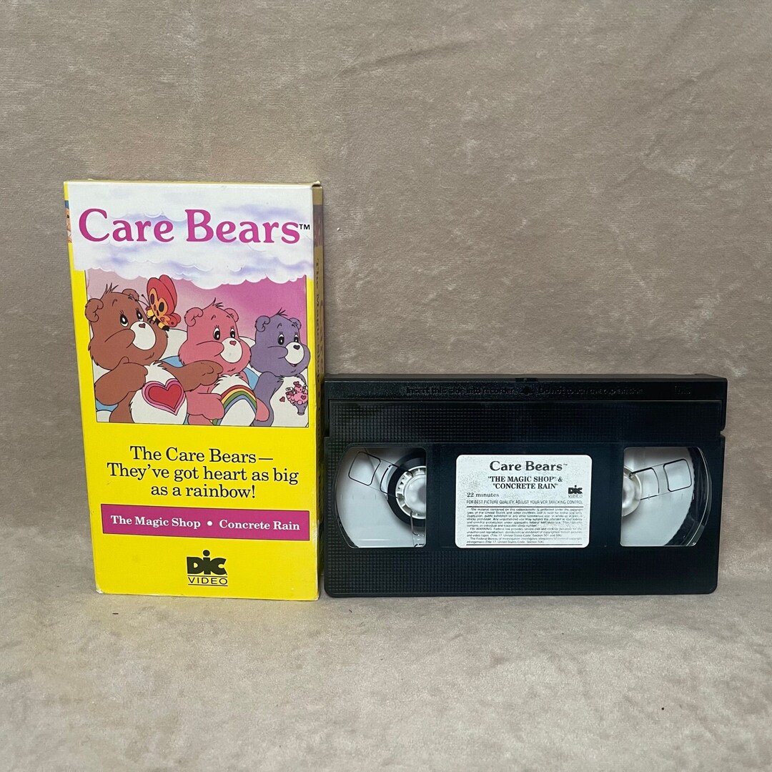 Vintage 1985 Care Bears the Magic Shop / Concrete Rain Children's VHS ...