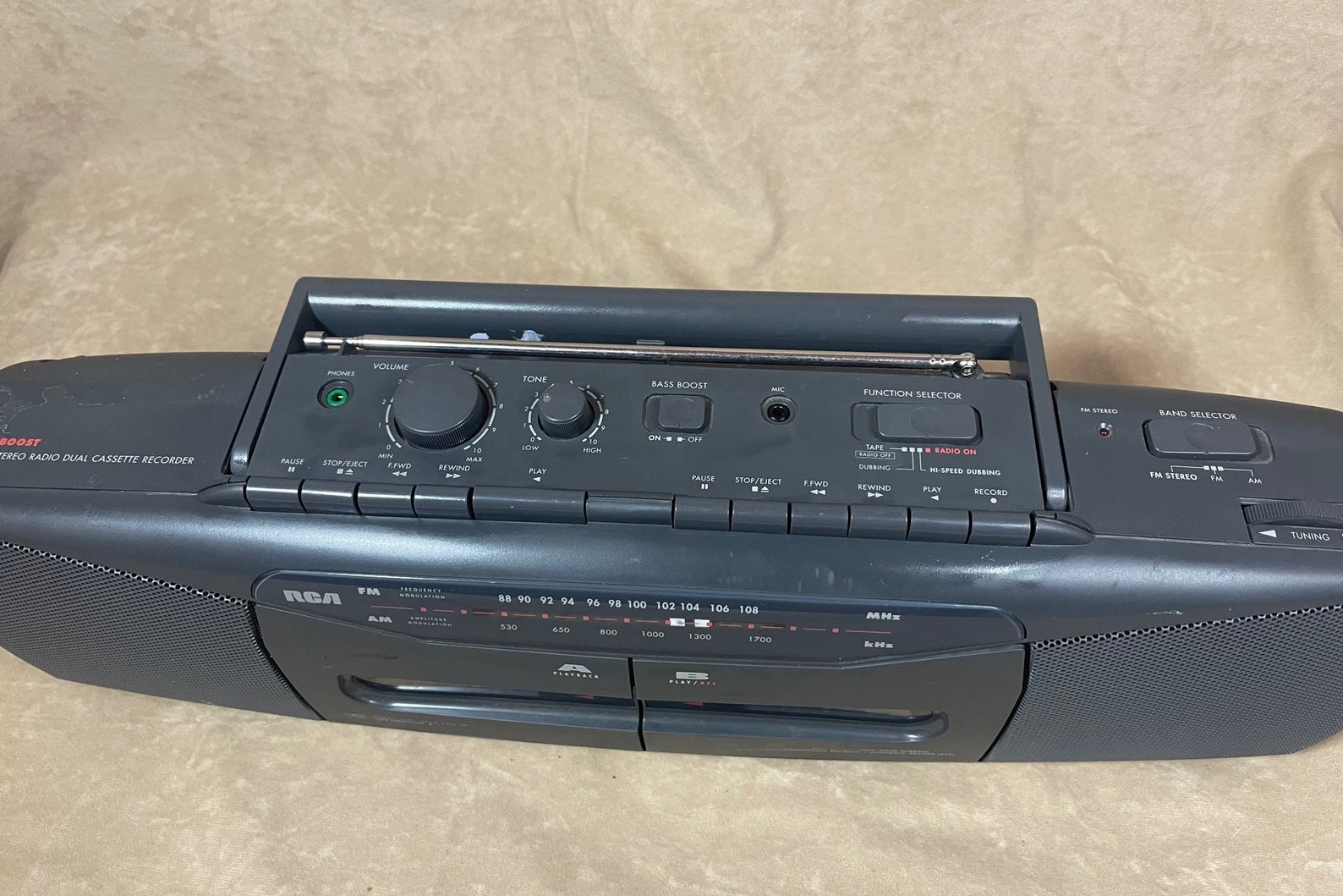 Vintage 1990s RCA RP-7768A Stereo Cassette Portable Boombox - Etsy