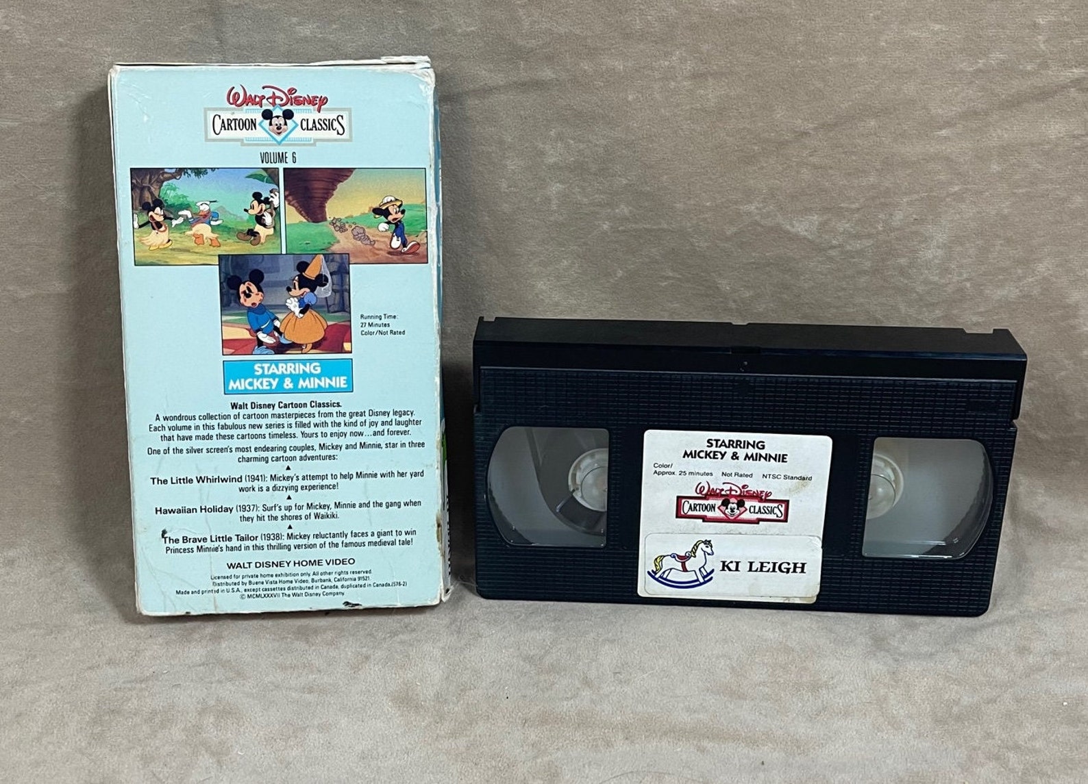 Vintage 1987 Walt Disney Cartoon Classics Volume 6 Starring Mickey and ...
