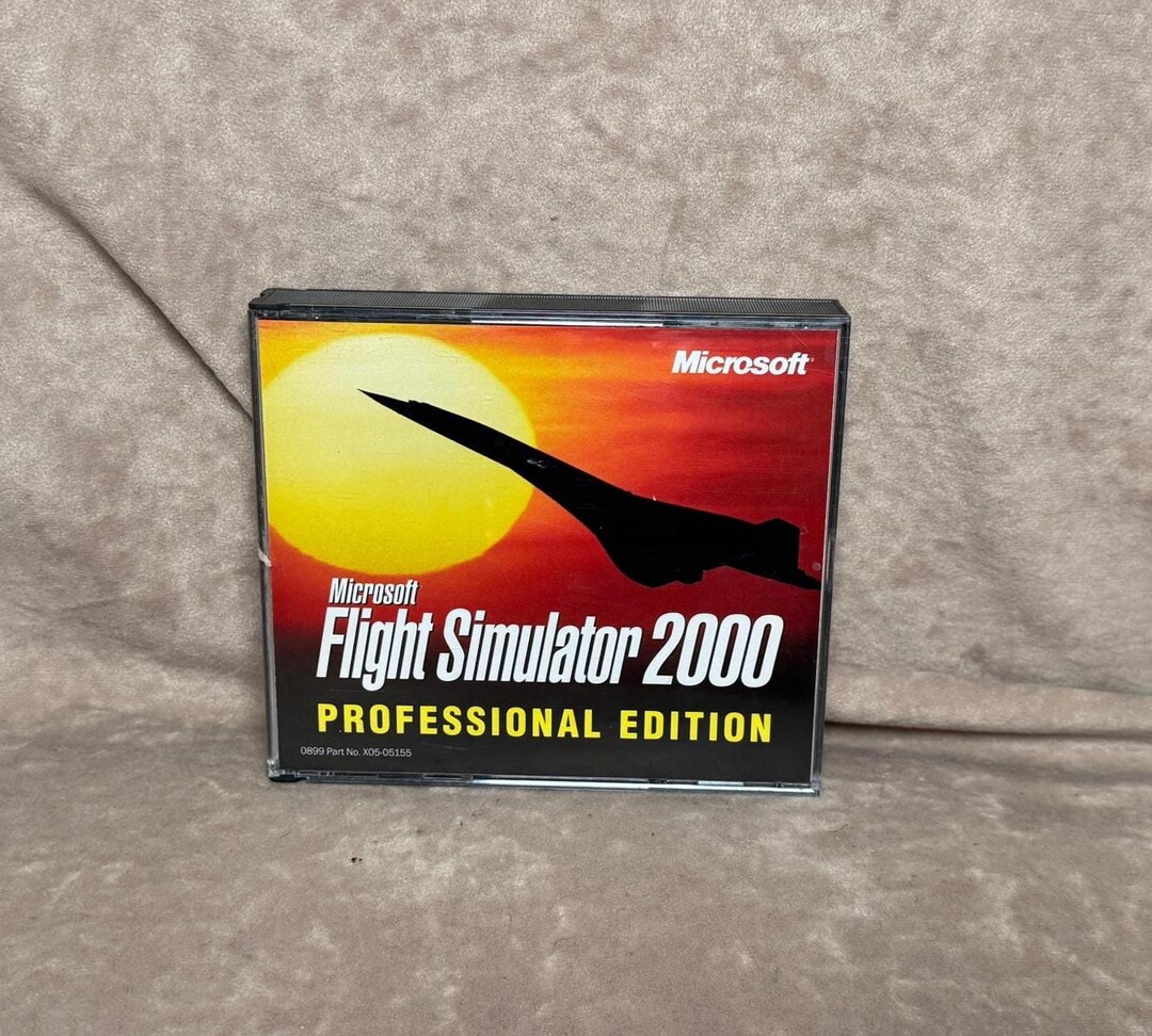Vintage 1999 Microsoft Flight Simulator 2000 Professional Edition CD ...