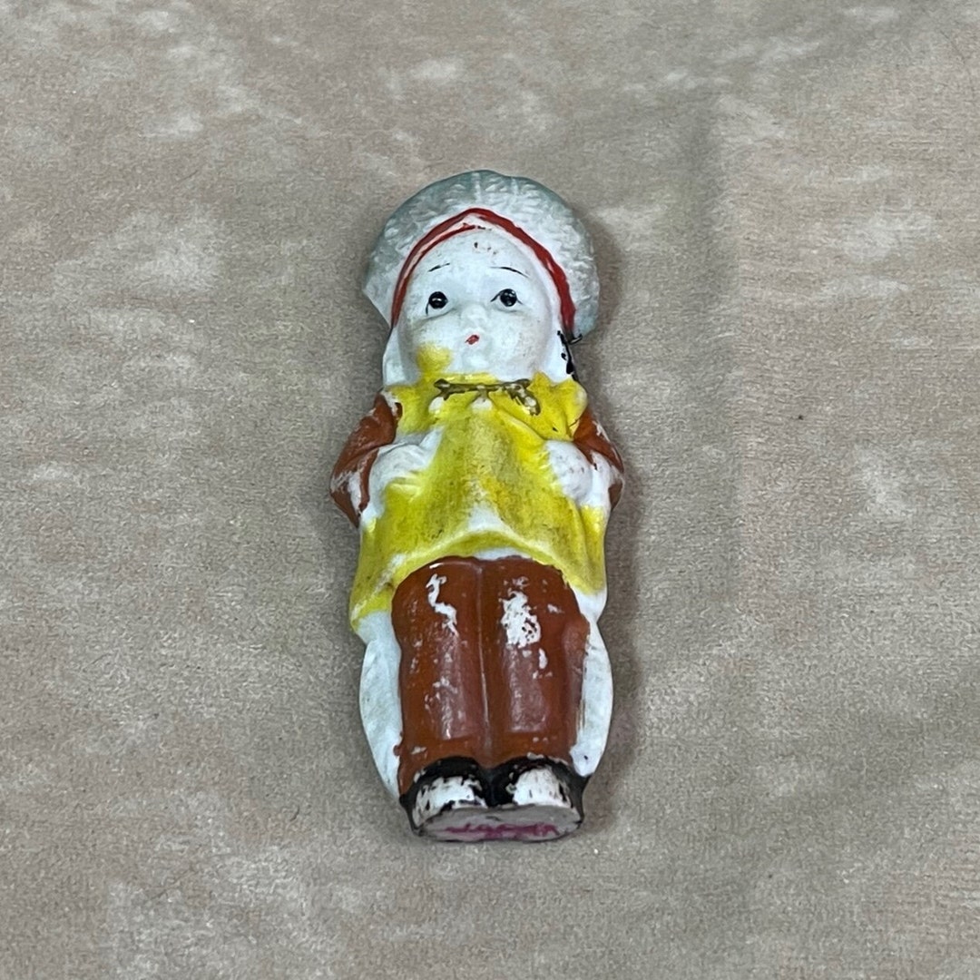 Vintage 1940s Made in Japan Native American With Headdress Hand Painted ...