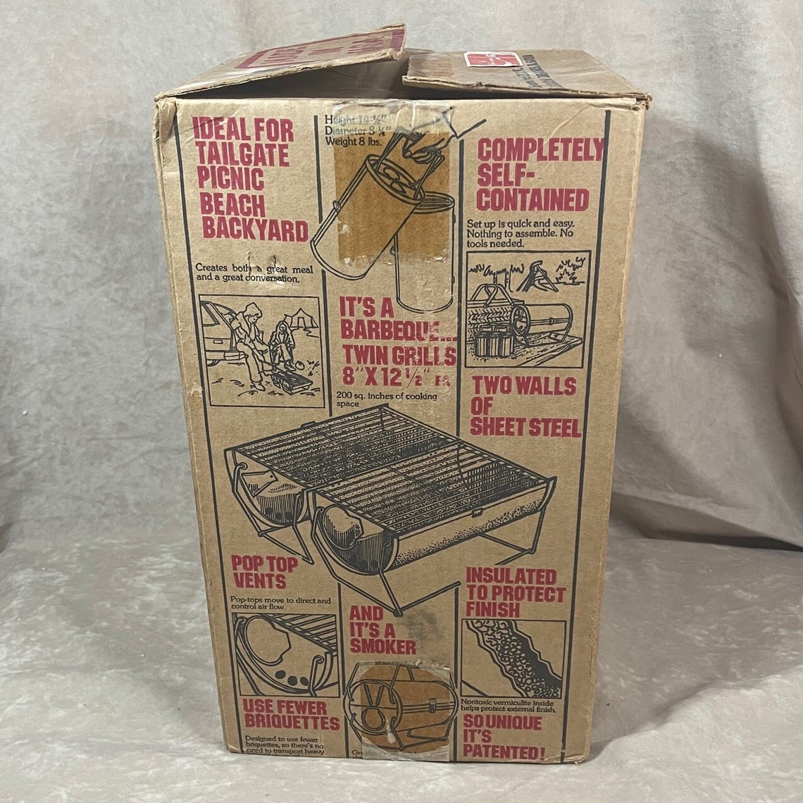 Vintage 1980s Coca-cola the Big Can Do Portable BBQ Grill and Smoker ...