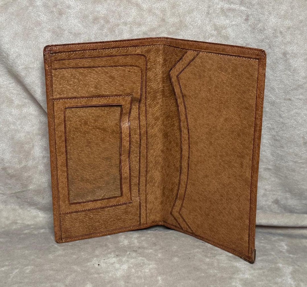 Vintage 1950s Midcentury Swank Brindle Pig Leather Monogrammed "reg ...