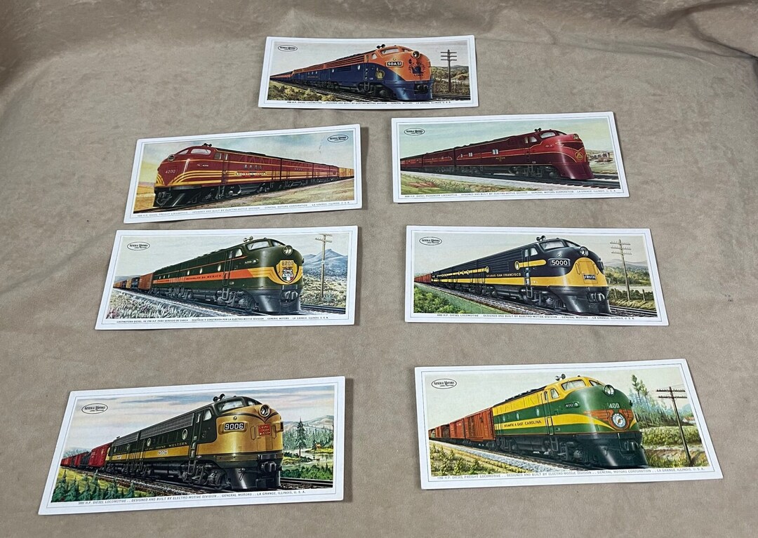 Vintage 1940s/1950s EMD Electro Motive GM General Motors Locomotives ...
