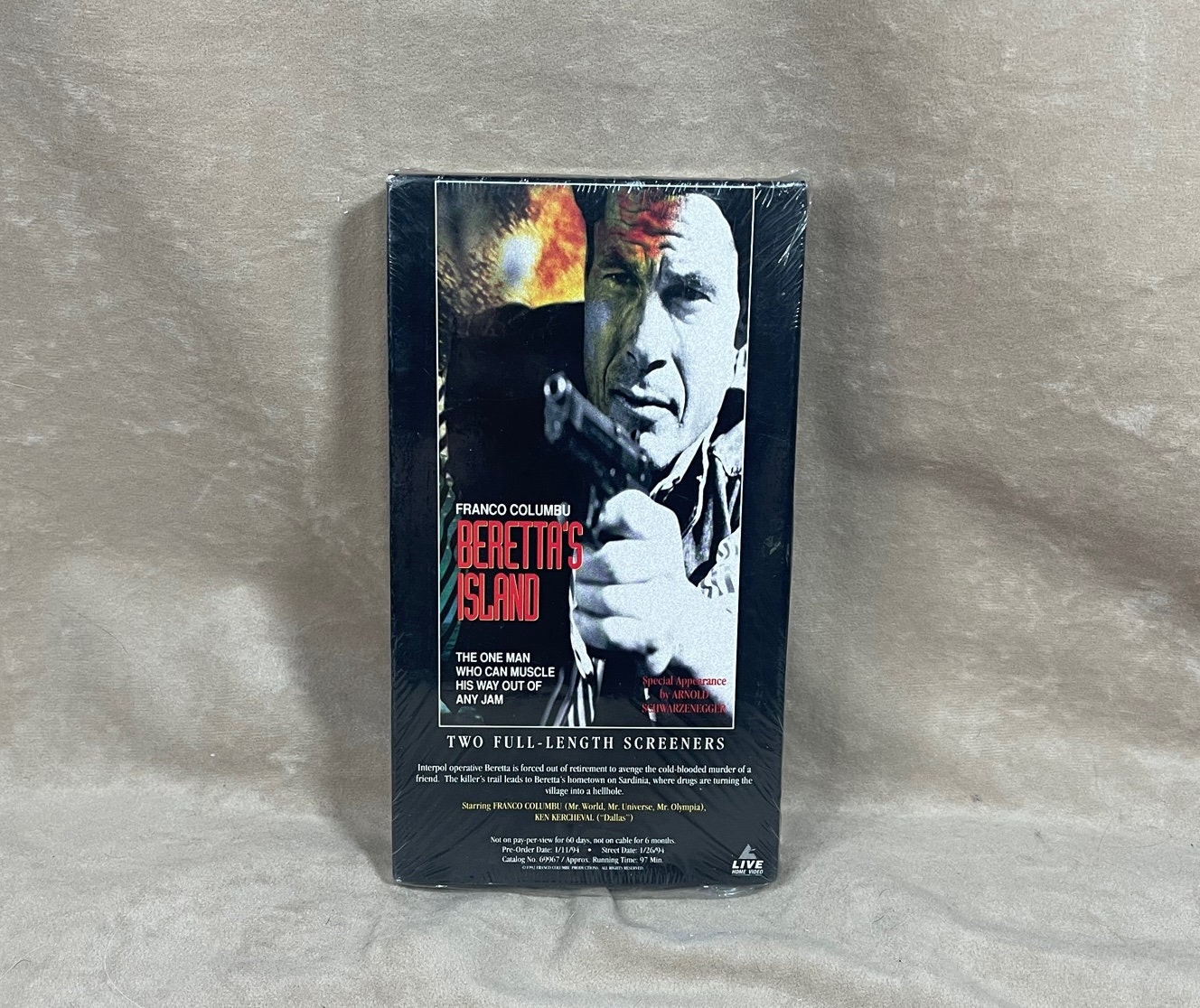 Vintage 1993 Double Screener VHS Videocassette Berettas Island W ...