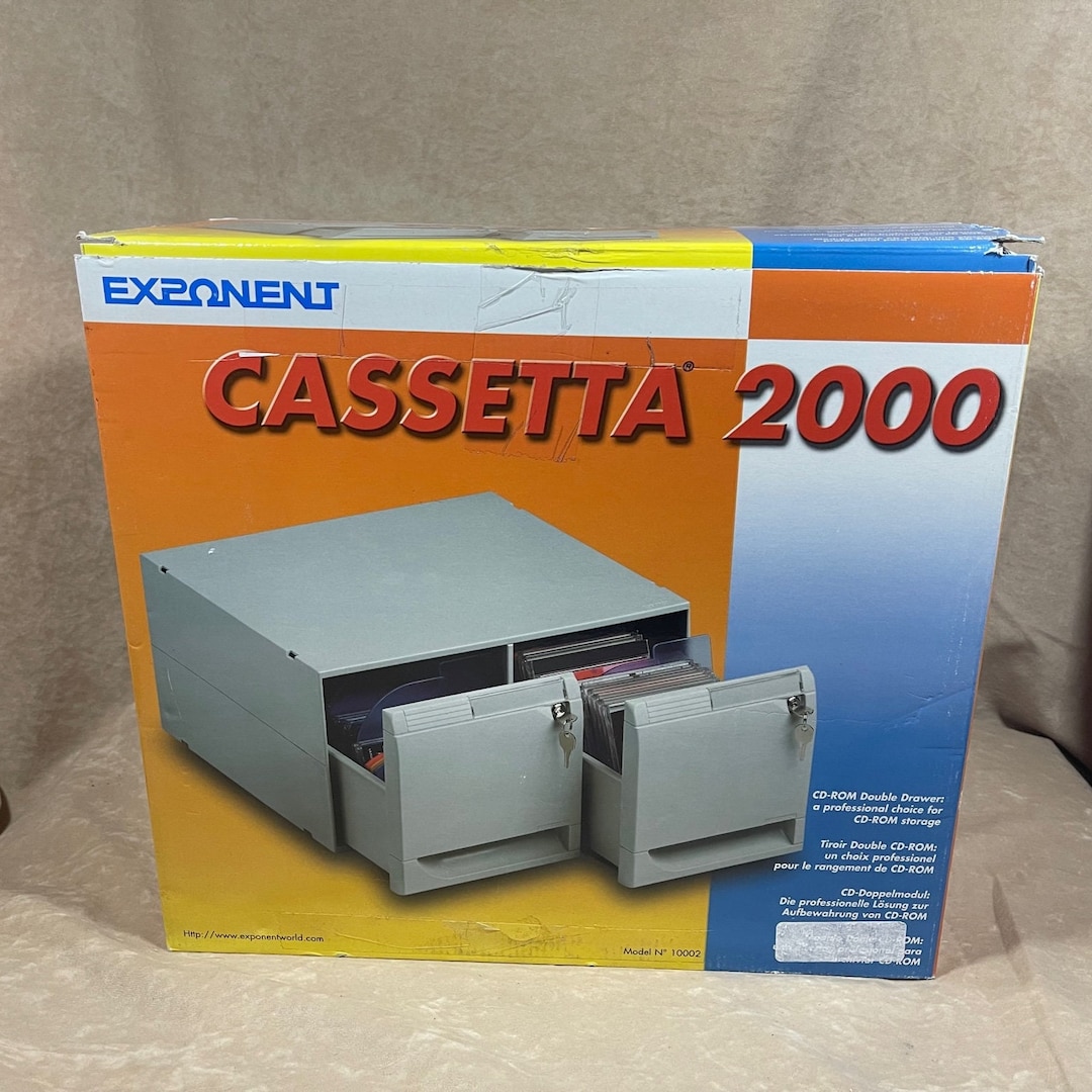 Vintage Early 2000s Exponent Cassetta 2000 CD/CD Rom Lockable Modular ...