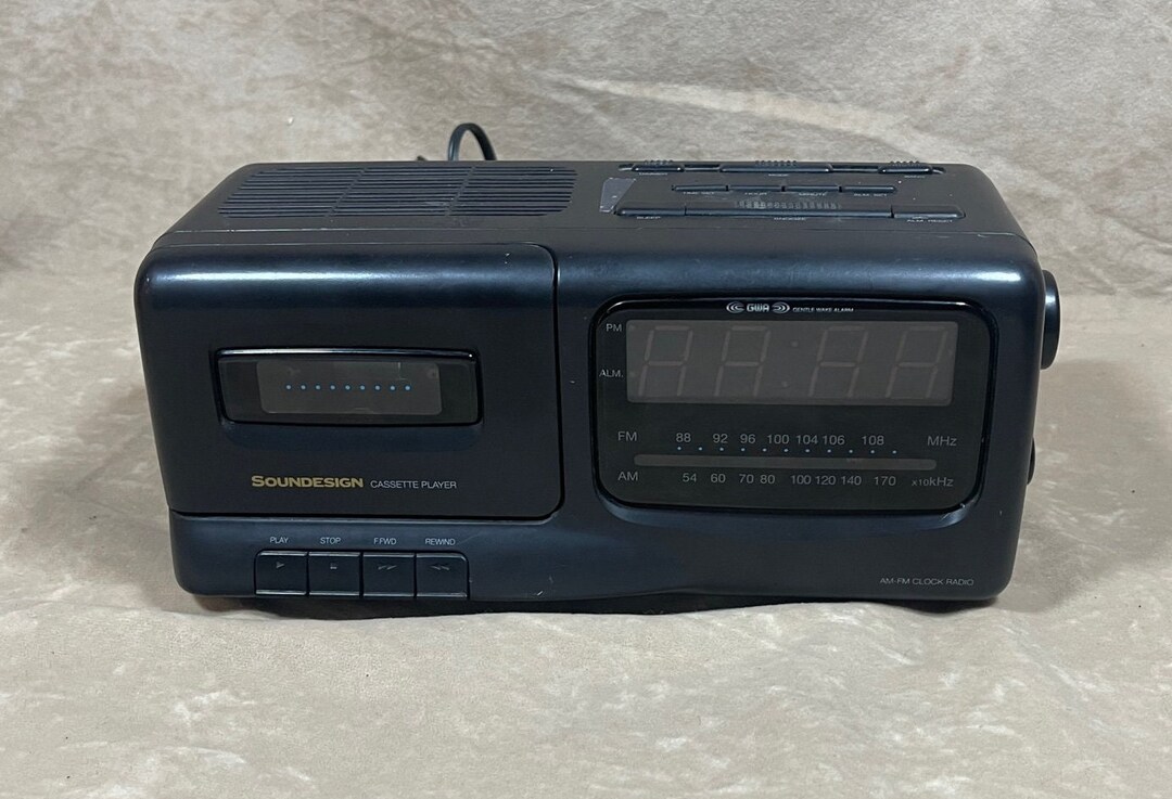 Vintage Late 90s/early 00s Soundesign AM/FM Tape Player Clock Radio - Etsy