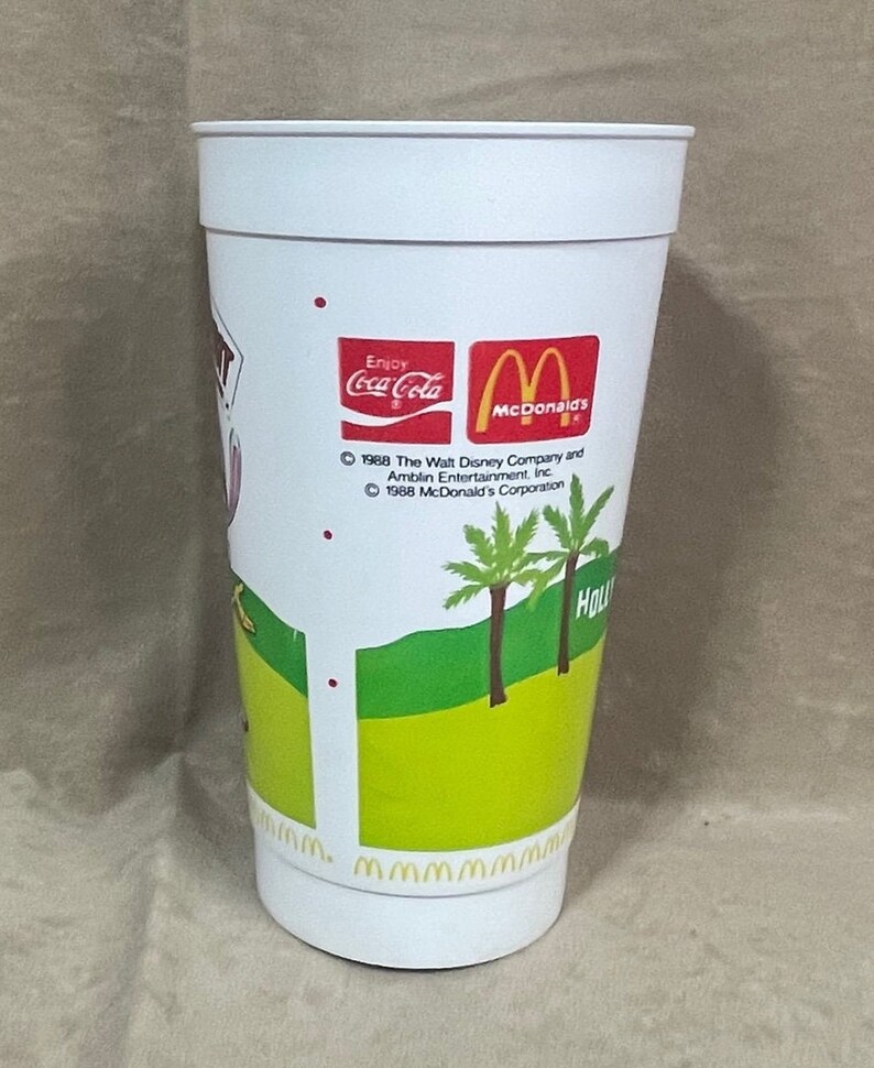 Vintage 1988 Mcdonalds Coca-cola Who Framed Roger Rabbit Plastic Cup - Etsy