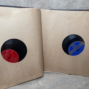 Vintage 1930s-1950s 78 Shellac (13) Music Record Collection (1) With ...