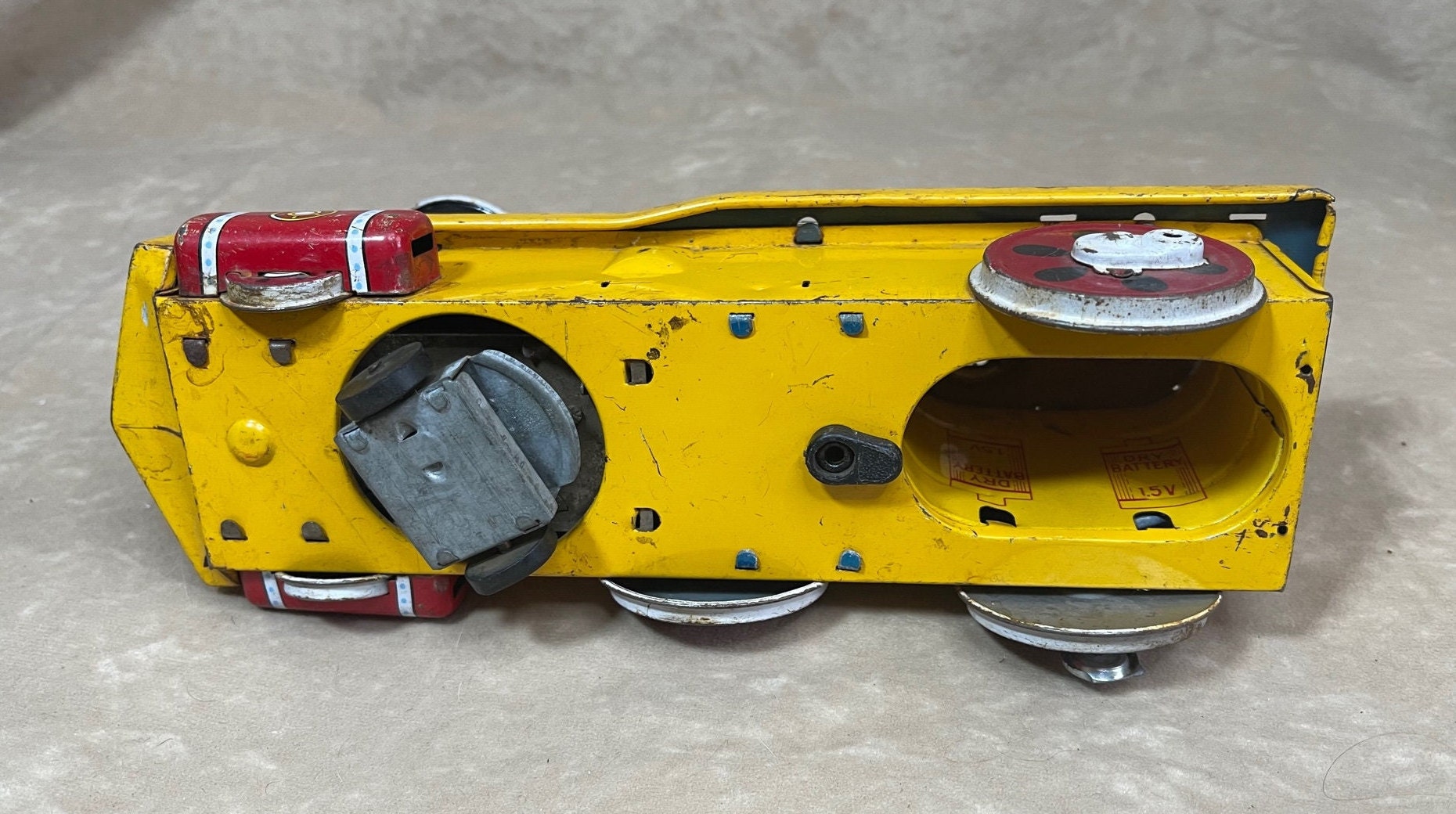 Vintage 1960s Tin Litho Battery Powered Train Engine Vintage Toy for ...