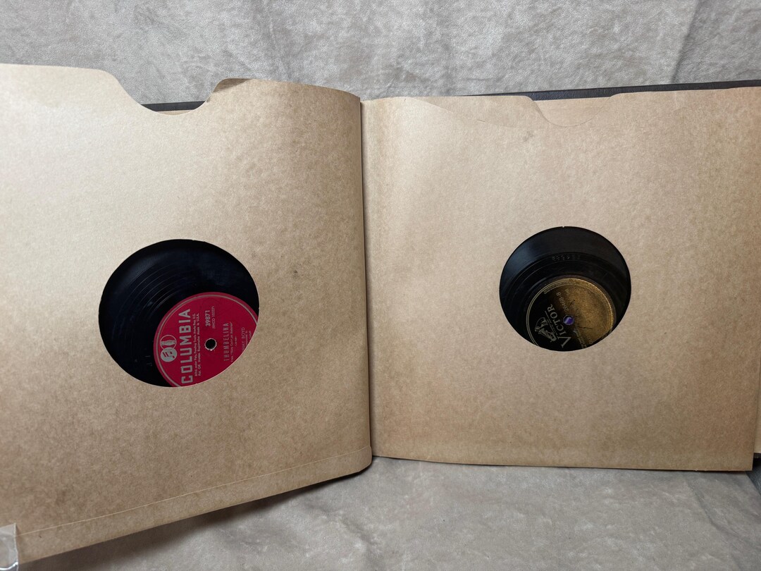 Vintage 1930s-1950s 78 Shellac (12) Music Record Collection (2) With ...