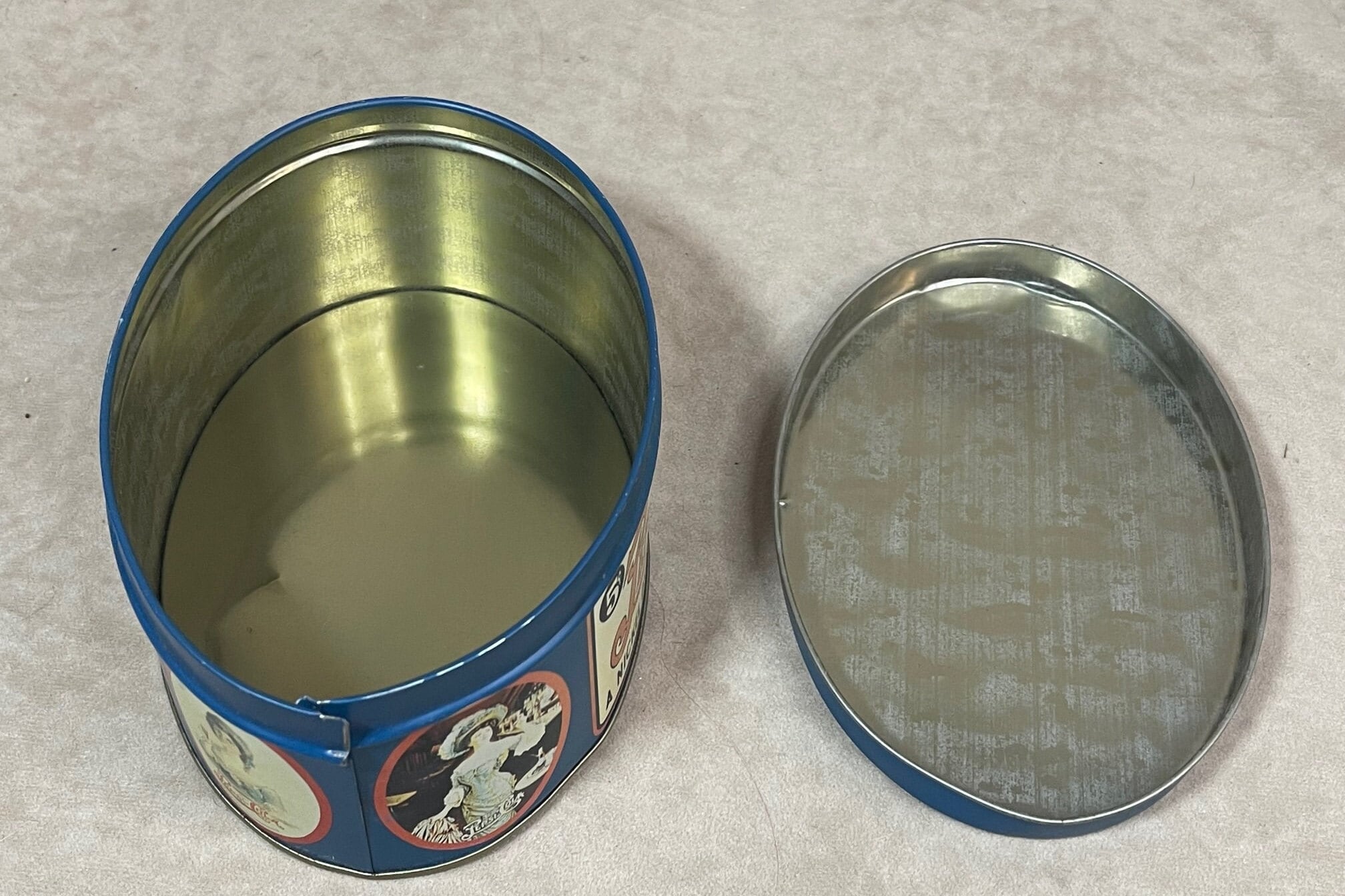 Vintage 1988 the Tin Box Company of America Pepsi-cola Large Oval Tin ...