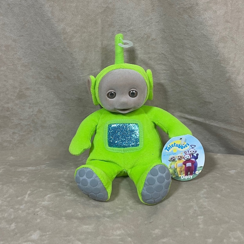 Vintage 1998 Eden Toys Small Green Dipsy Teletubby Plushie New With ...