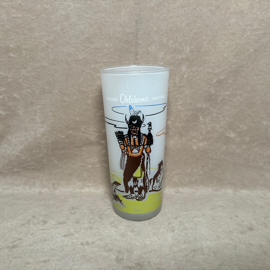 Vintage 1950s Knox Oil Acee Blue Eagle Drinking Glass Tumbler Famous ...