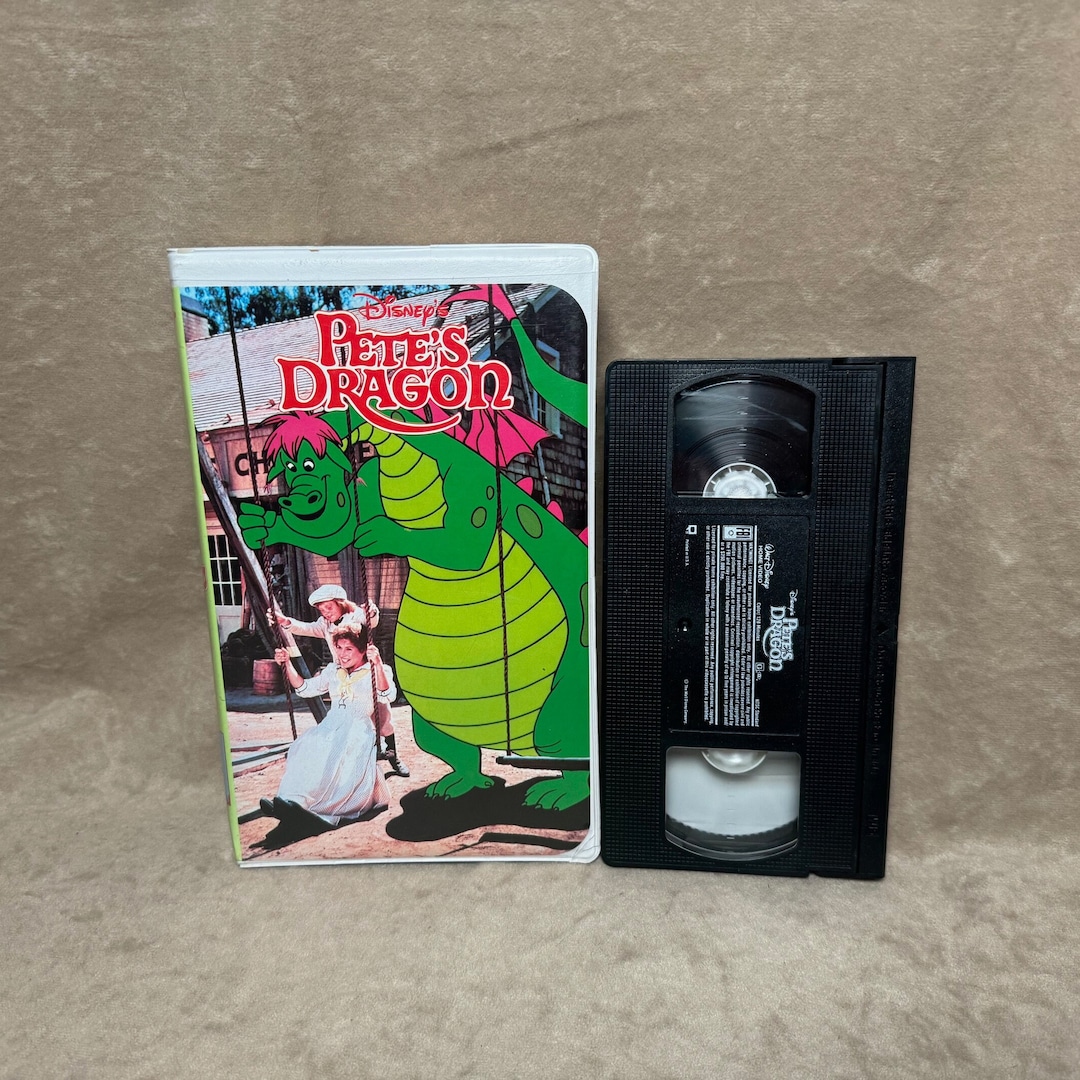 Vintage 1991 Walt Disney Pictures Pete's Dragon VHS Clamshell ...