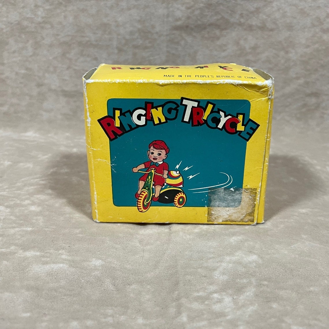 Vintage Ringing Tricycle Wind up Tin Toy Made in People's Republic of ...